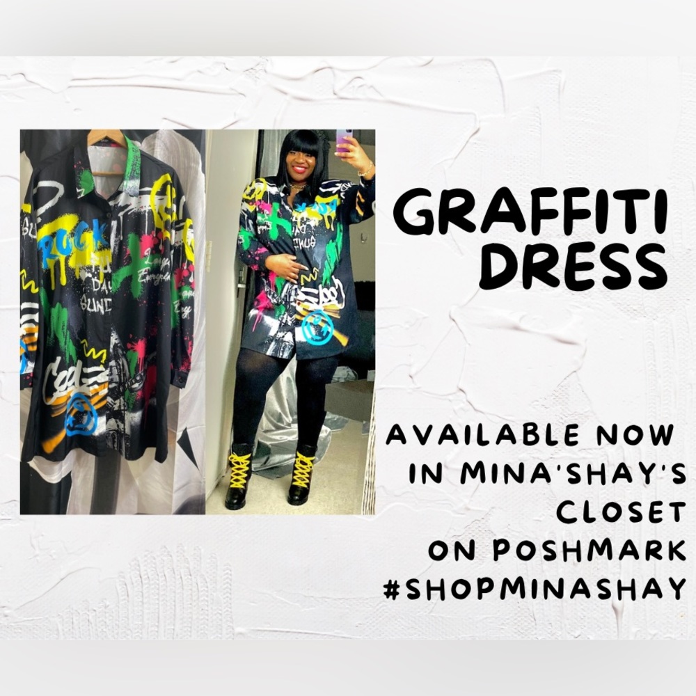 Graffiti Dress - Gem
